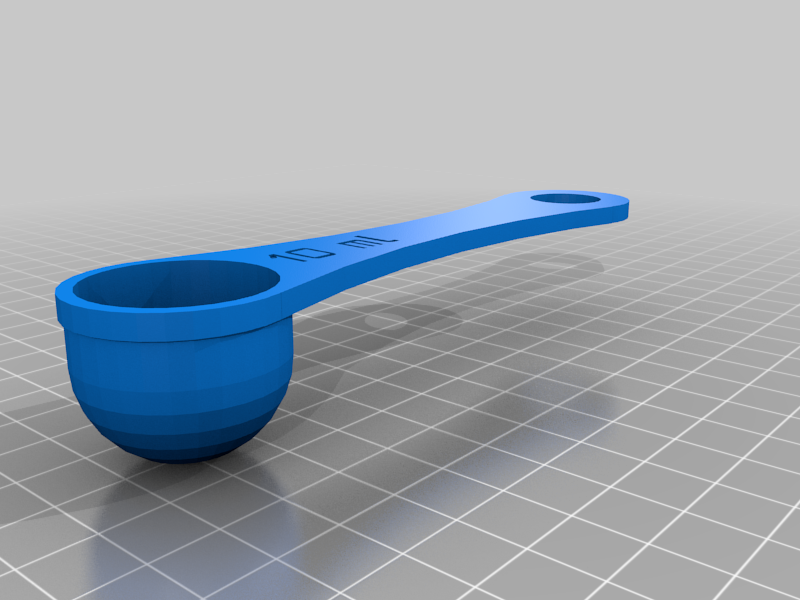 Free 3D file 10 ml measuring spoonMy Customized Measuring Spoon/Scoop ...