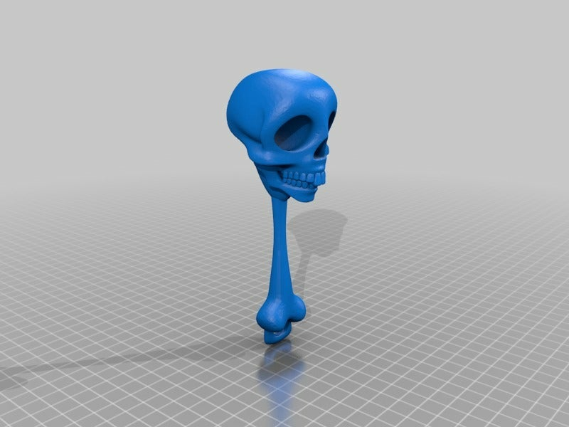 Free STL file Skull & Bone Baby Rattle (separate files)・3D printer ...