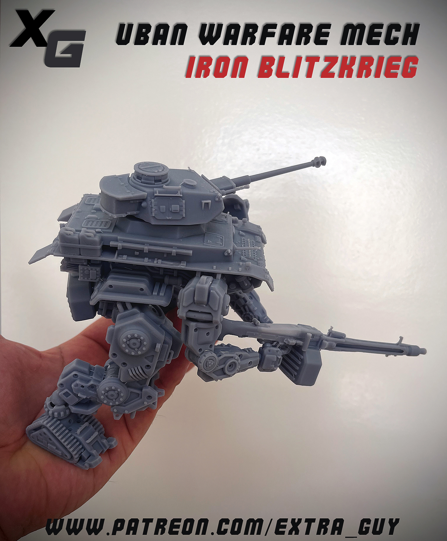 3D file Iron Blitzkrieg Printable over 100 mm 3D print model・Model to ...
