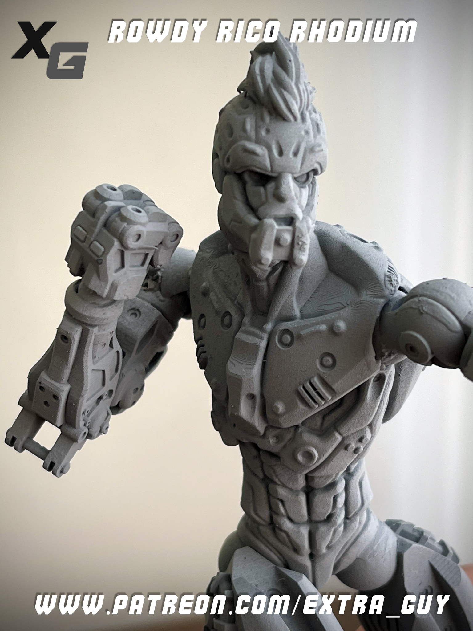 3D file Rowdy Rico Rhodium 3D Print over 100mm 🤖・Design to download and ...