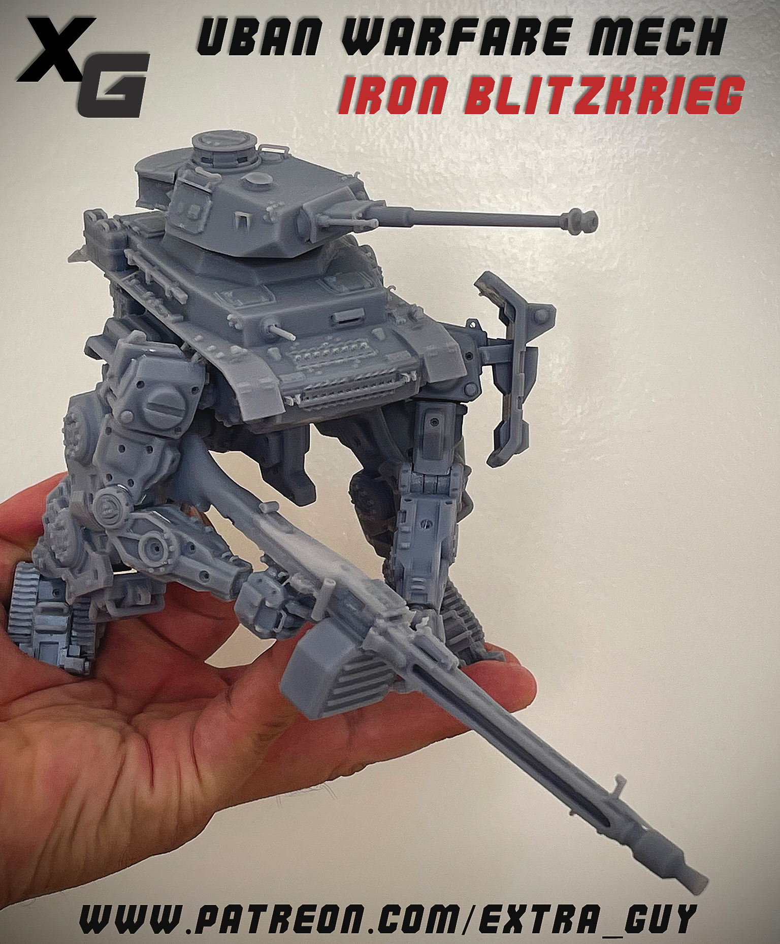 3D file Iron Blitzkrieg Printable over 100 mm 3D print model・Model to ...