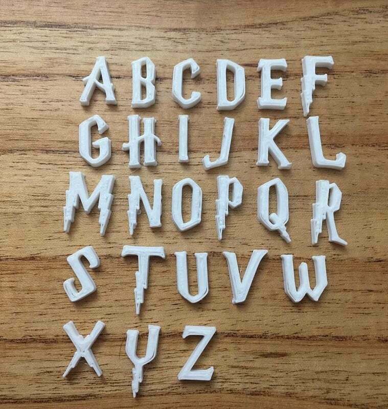 Archivo STL SELLO DE LETRA HARRY POTTER- Letras imprimibles harry ...