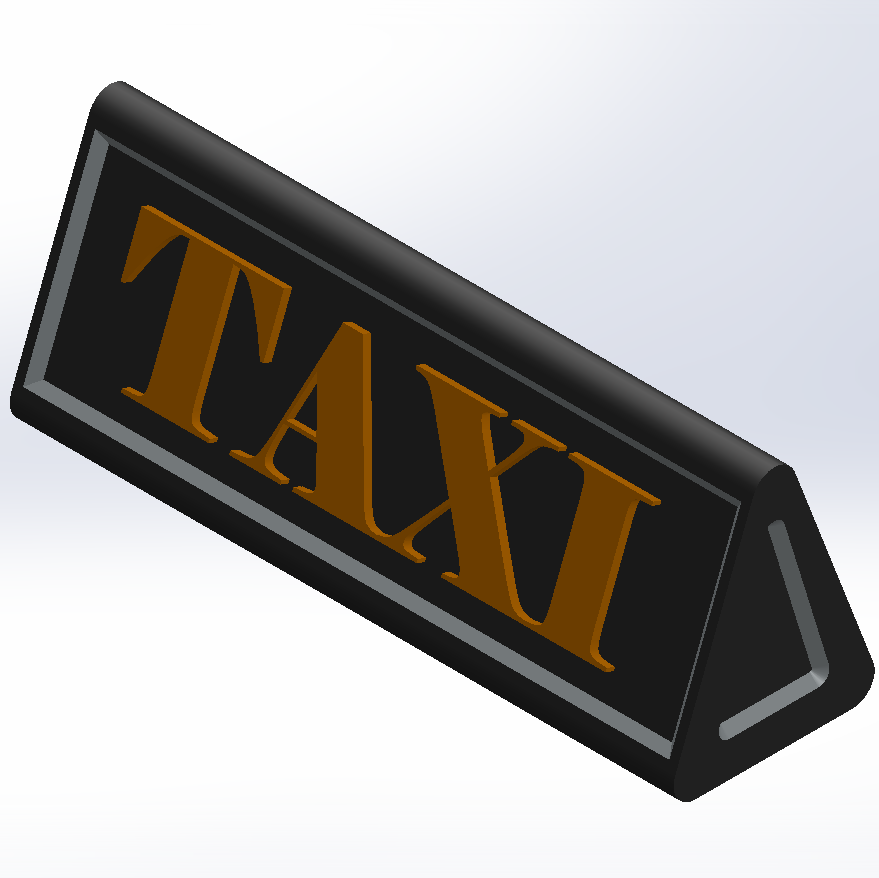 STL file 1/24 Scale Taxi Roof Sign 🚕・3D print object to download・Cults