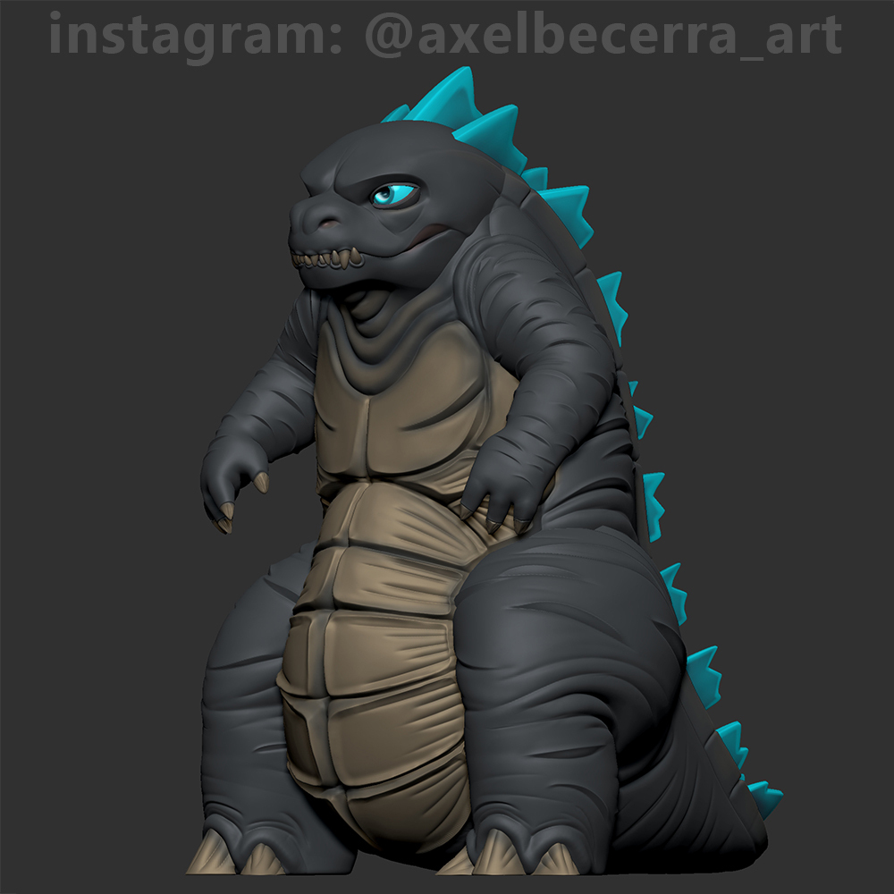 STL file Godzilla Stylized・3D printable model to download・Cults