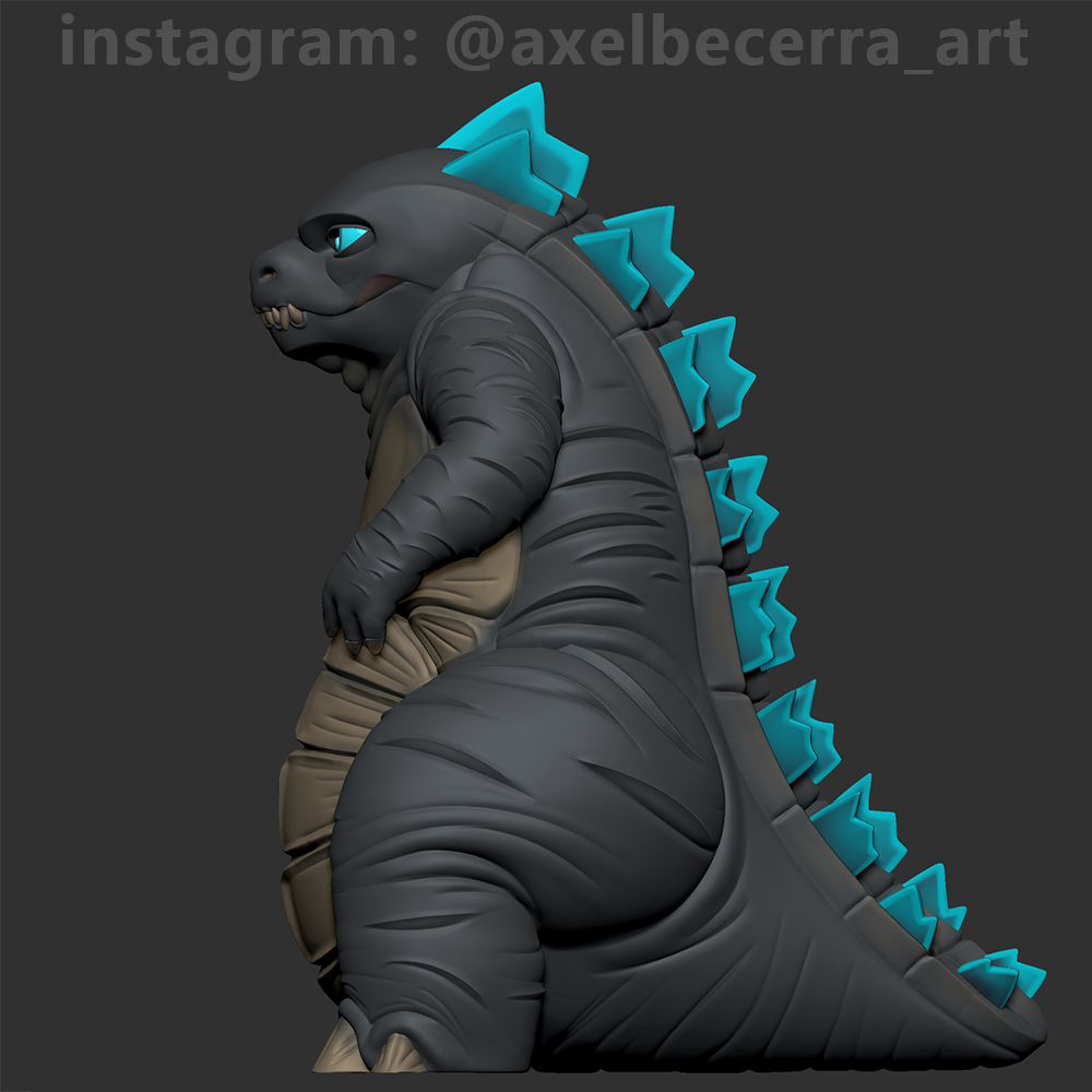 STL file Godzilla Stylized・3D printable model to download・Cults