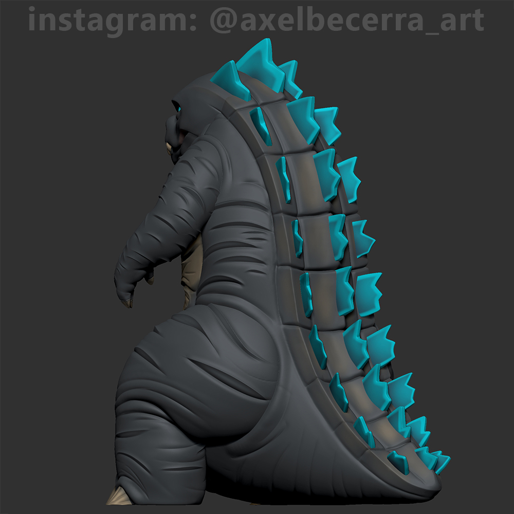 STL file Godzilla Stylized・3D printable model to download・Cults