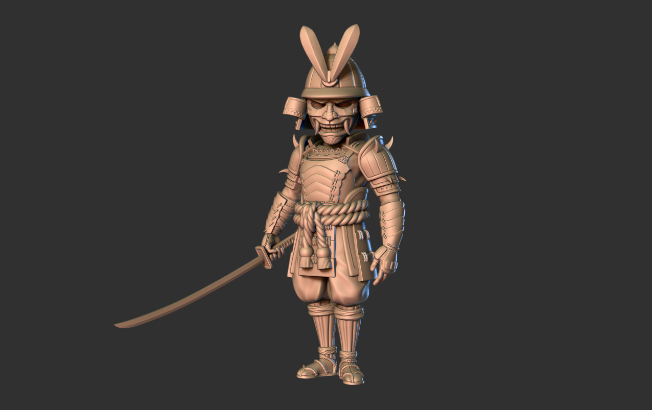 STL file Samurai Miniature 2 -Mini Troop・3D print design to download・Cults
