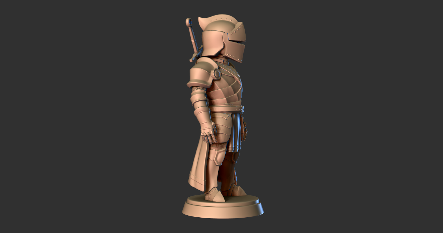 STL file Fantacy Knight Miniature 2 -Mini Troop・3D printing idea to ...