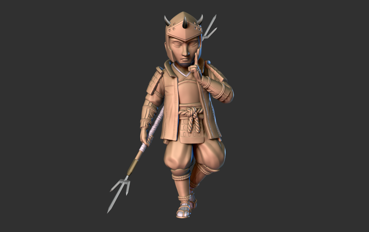 STL file Samurai Miniature 4 -Mini Troop 🗡️・3D printing design to ...