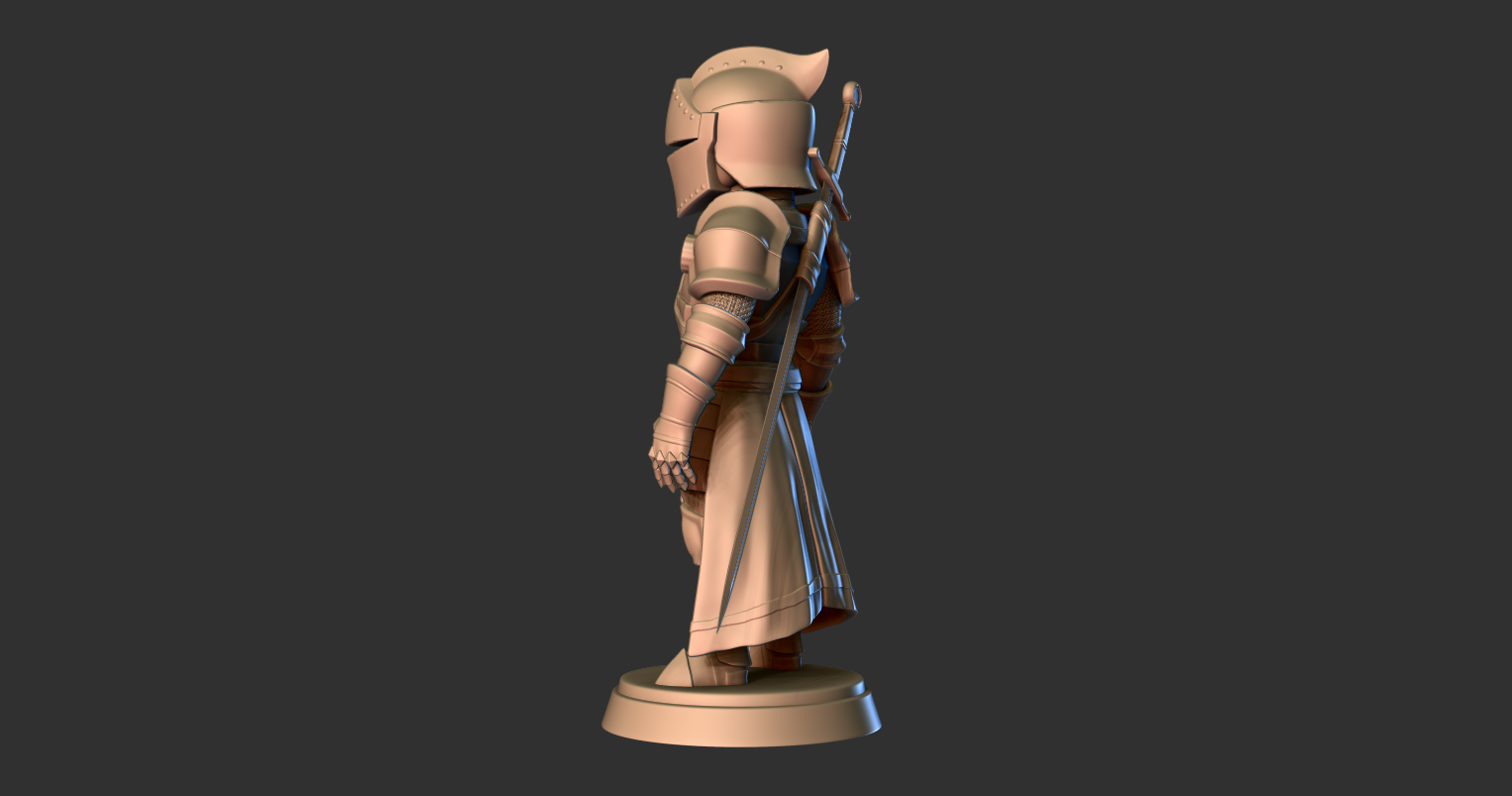 STL file Fantacy Knight Miniature 2 -Mini Troop・3D printing idea to ...