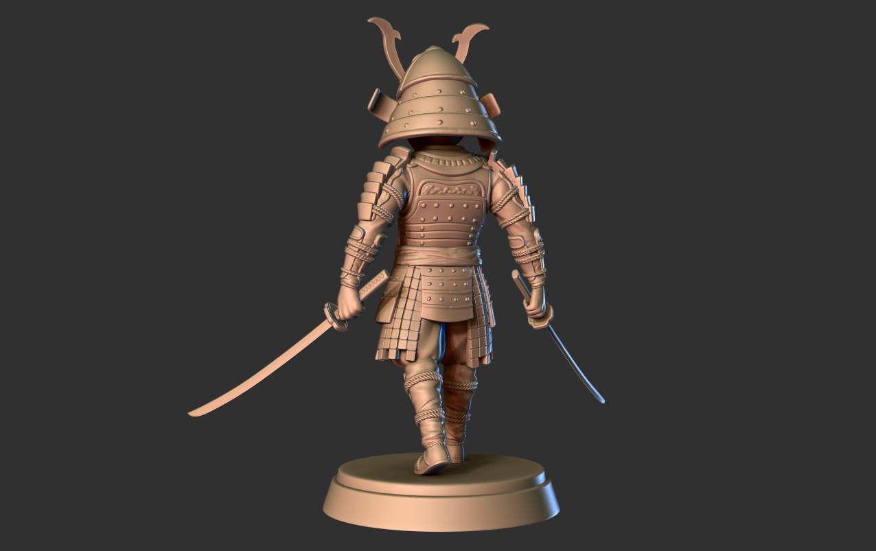 STL file Samurai Miniature 3 -Mini Troop・3D printer design to download ...