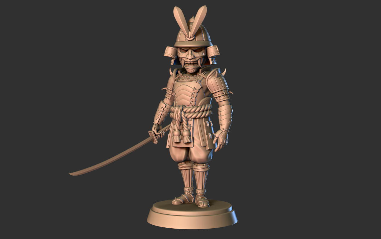 STL file Samurai Miniature 2 -Mini Troop・3D print design to download・Cults