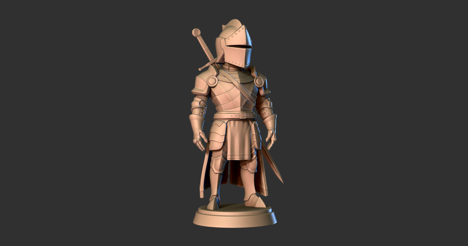 STL file Fantacy Knight Miniature 2 -Mini Troop・3D printing idea to ...