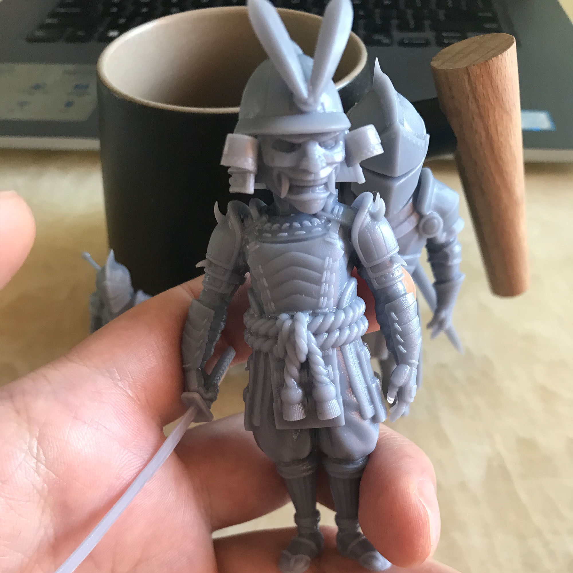 STL file Samurai Miniature 2 -Mini Troop・3D print design to download・Cults