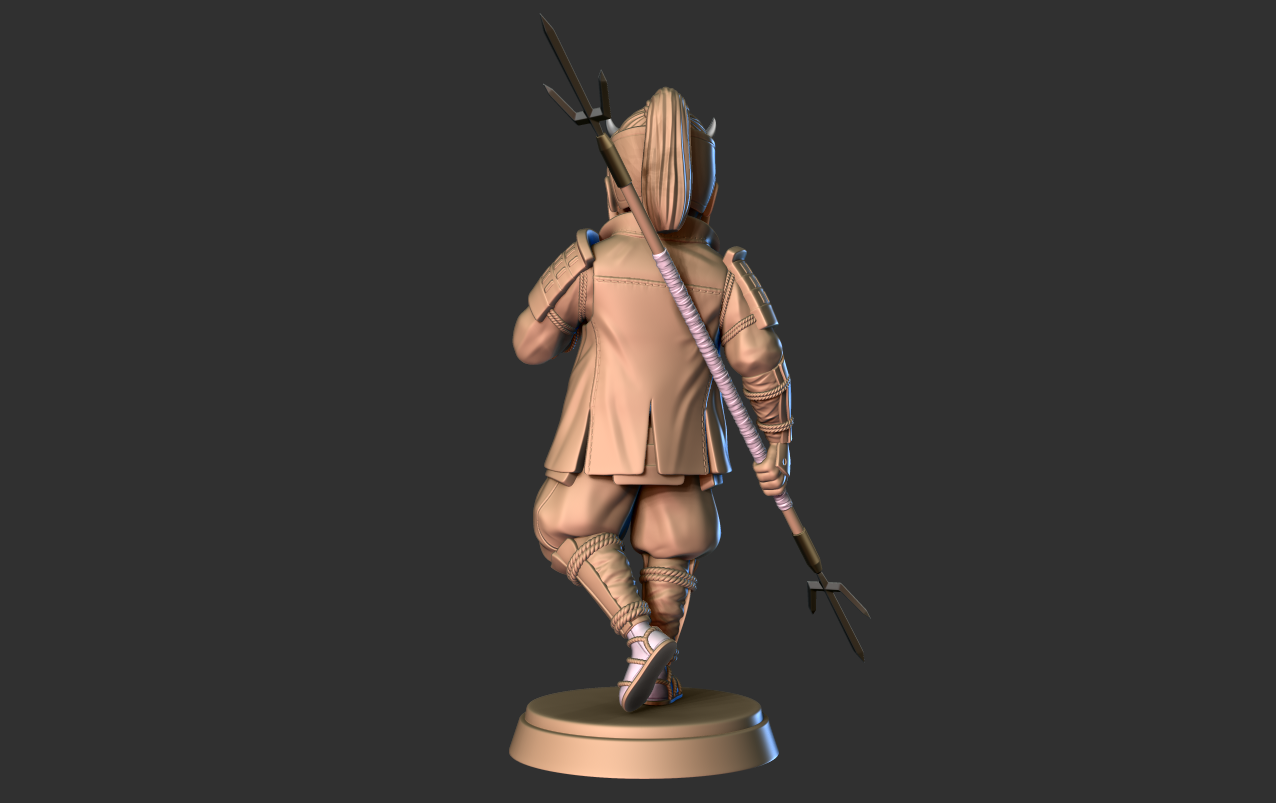 STL file Samurai Miniature 4 -Mini Troop 🗡️・3D printing design to ...