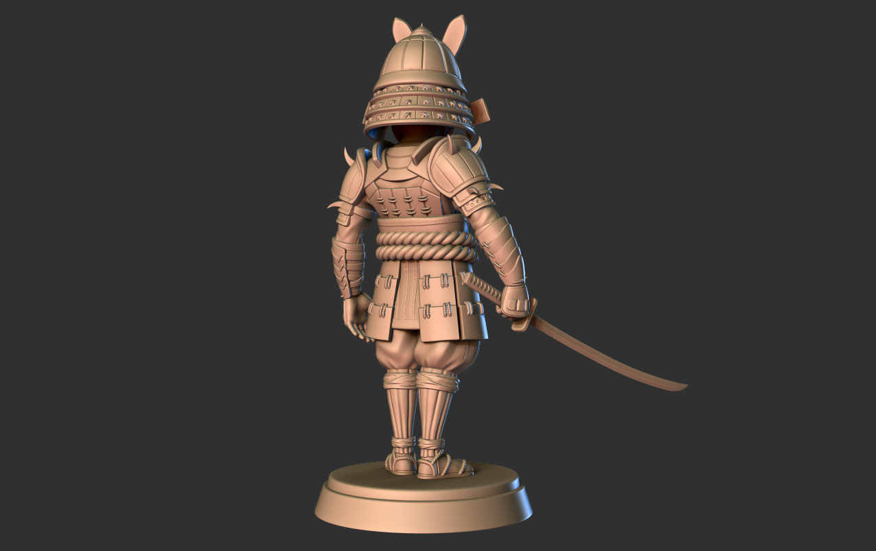 STL file Samurai Miniature 2 -Mini Troop・3D print design to download・Cults