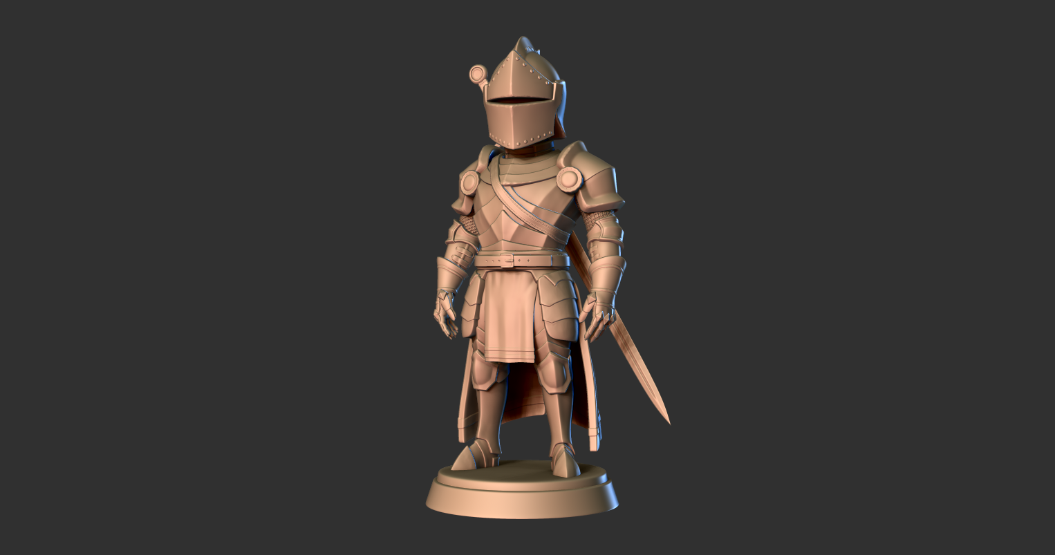 STL file Fantacy Knight Miniature 2 -Mini Troop・3D printing idea to ...