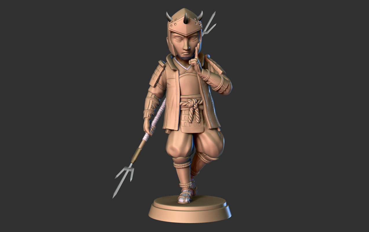 STL file Samurai Miniature 4 -Mini Troop 🗡️・3D printing design to ...