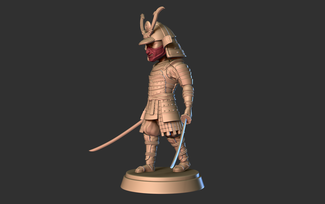 STL file Samurai Miniature 3 -Mini Troop・3D printer design to download ...