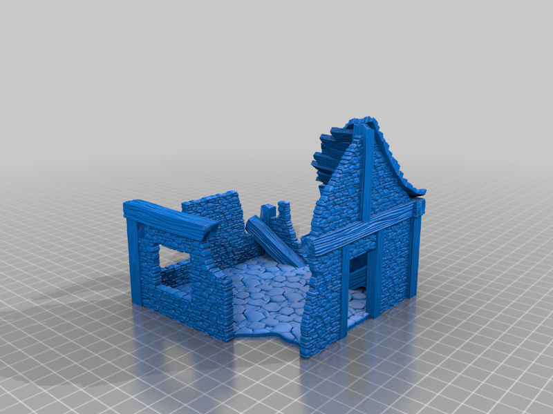 Free STL file House ruins 🏠・3D printing idea to download・Cults