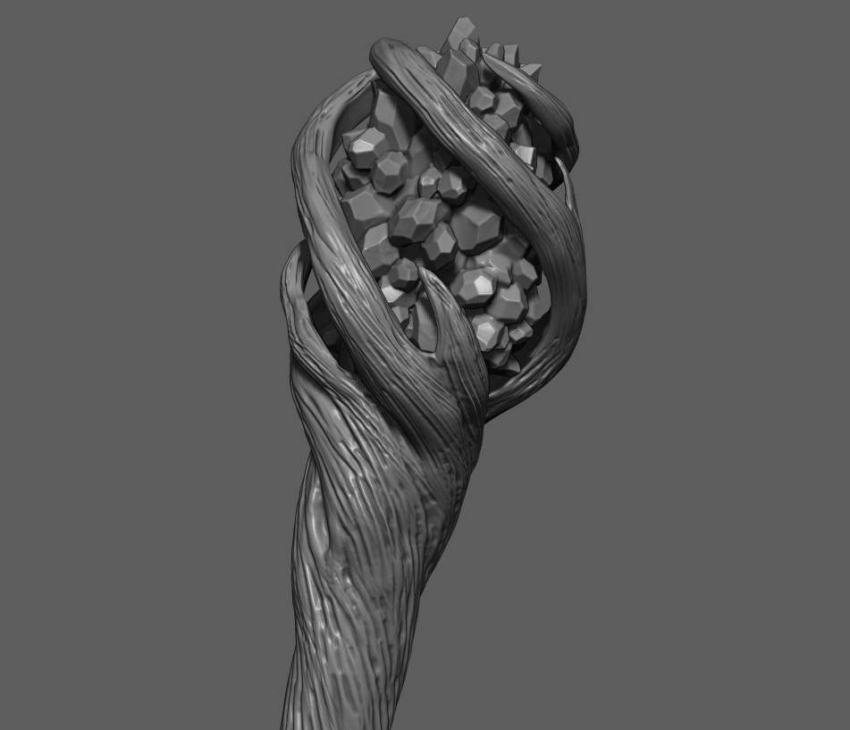 STL file wizard staff maleficent style・3D printable model to download・Cults