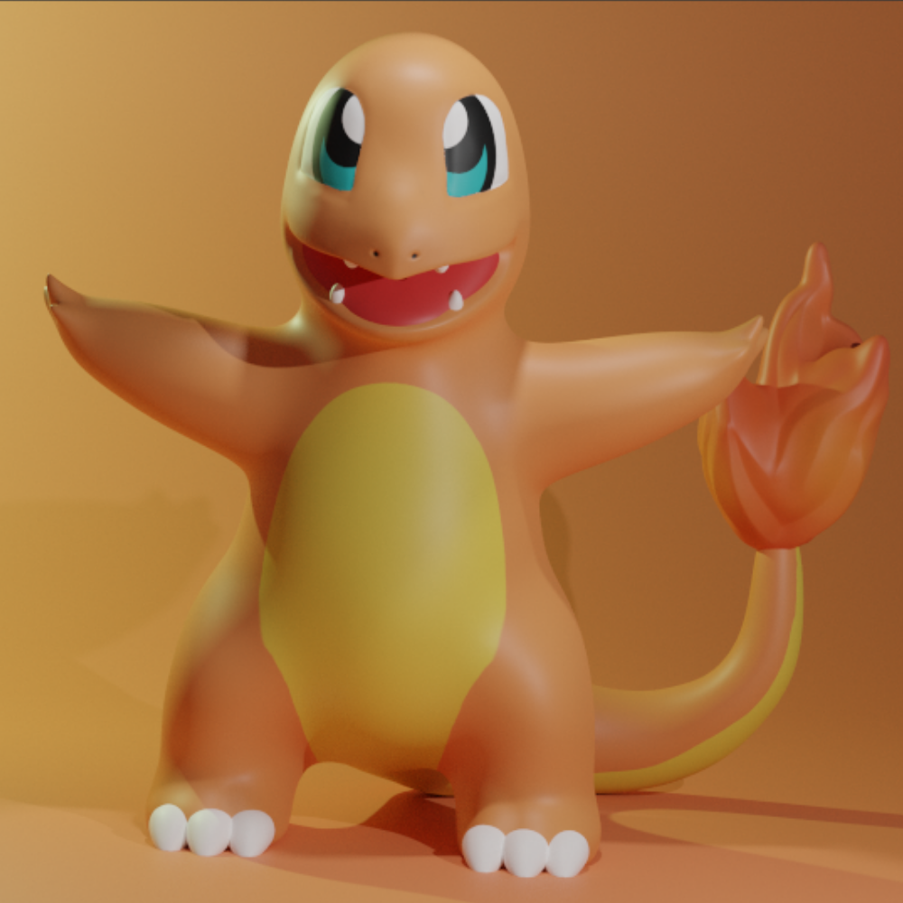 Free STL file POKEMON #004 - CHARMANDER FREE・3D printer design to ...