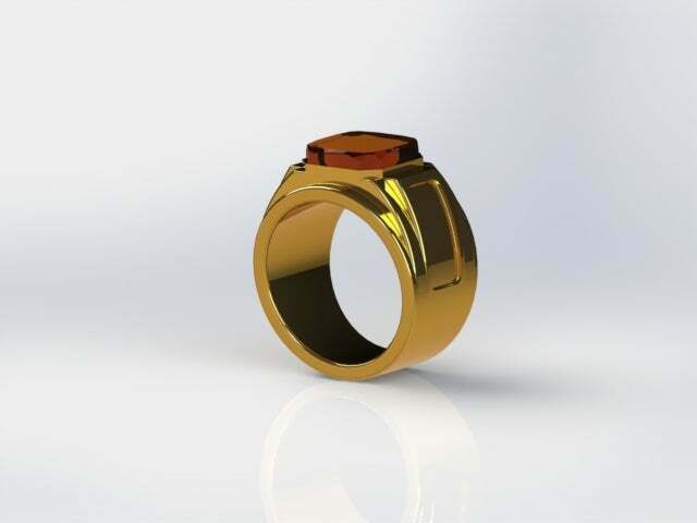 STL file Gemstone Ring・Template to download and 3D print・Cults
