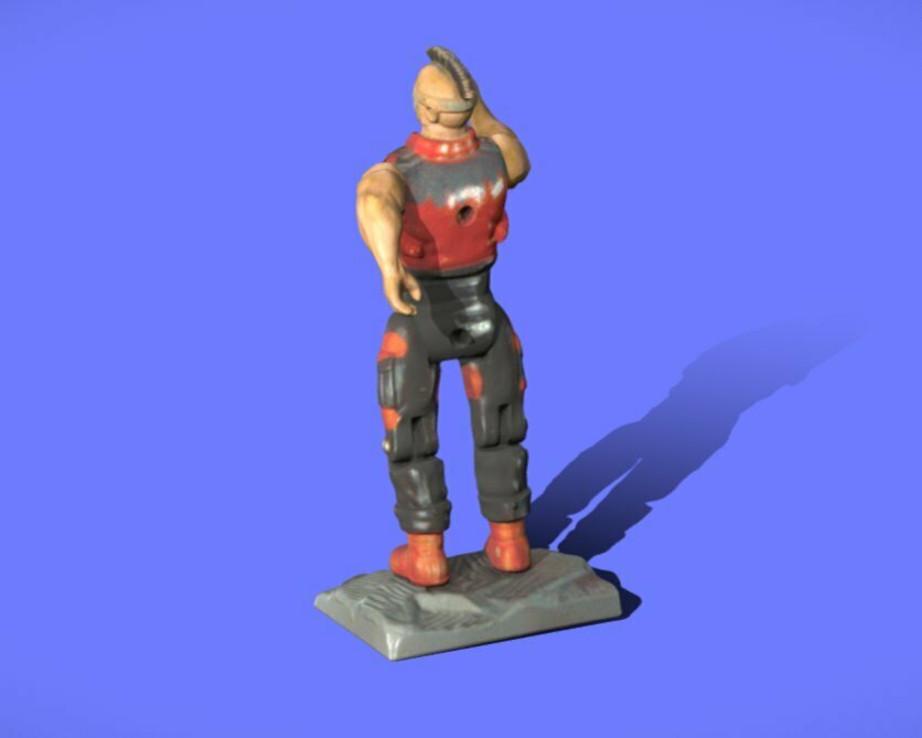 3D file VINTAGE FIGURE TOY 002 - 3D SCAN・3D printer model to download・Cults