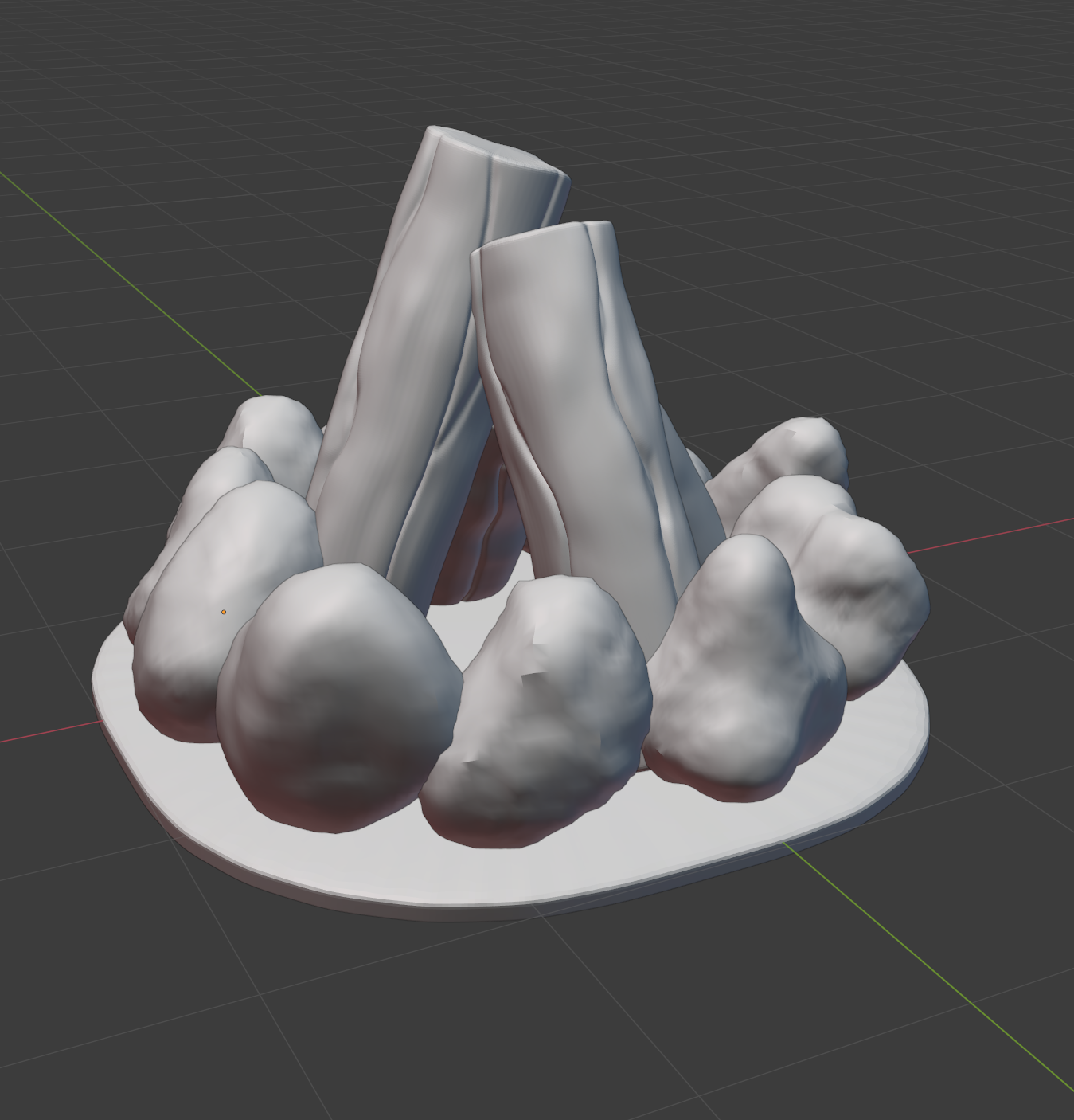 Archivo STL Campfire, Stones, Wood, Camp, Camping・Objeto de impresión ...