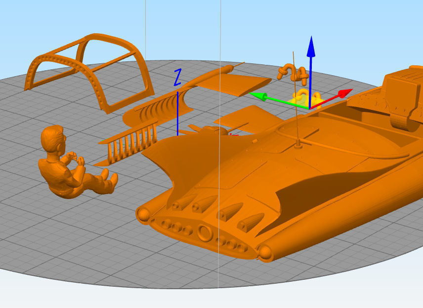 STL file supercar Mike Mercury gerry anderson 3D 👽・Model to download ...
