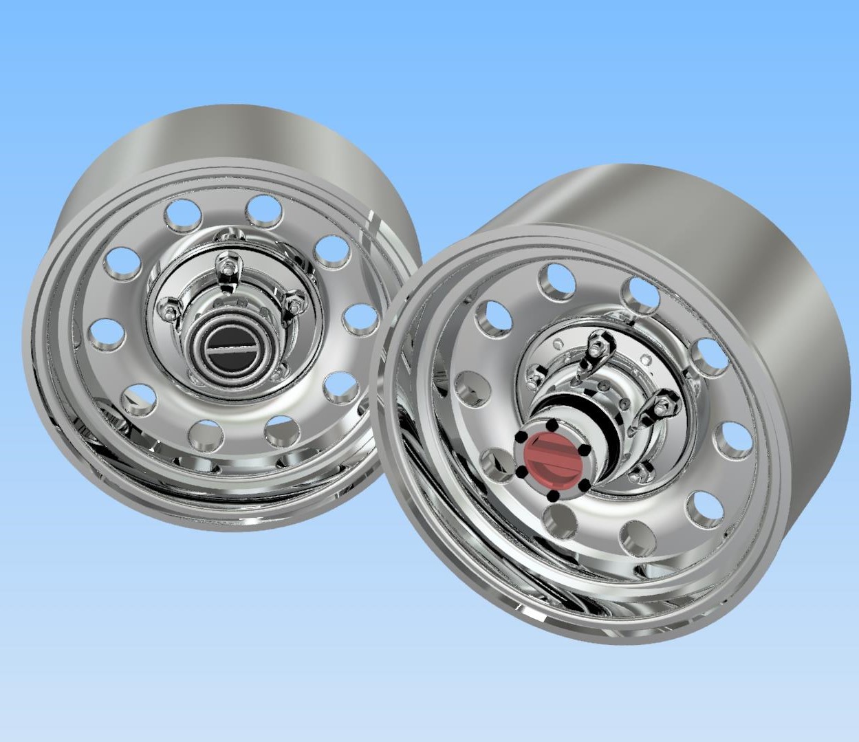 STL file Ford F150 90s 10 Hole Factory Alum. Wheel・3D print design to ...