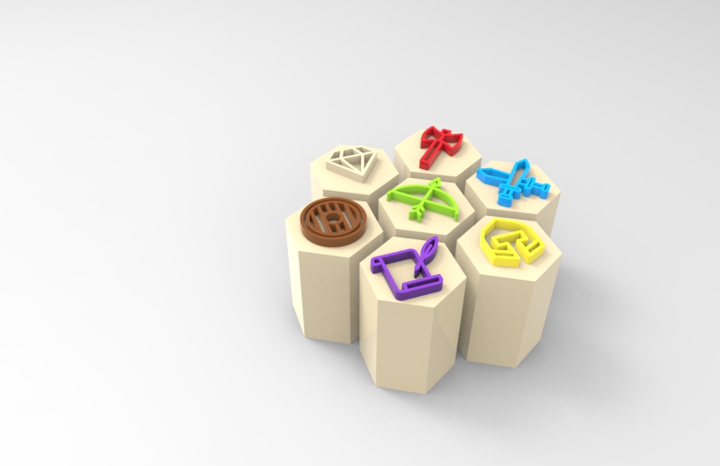 Free 3D file RPG tokens Adventure・3D printable design to download・Cults