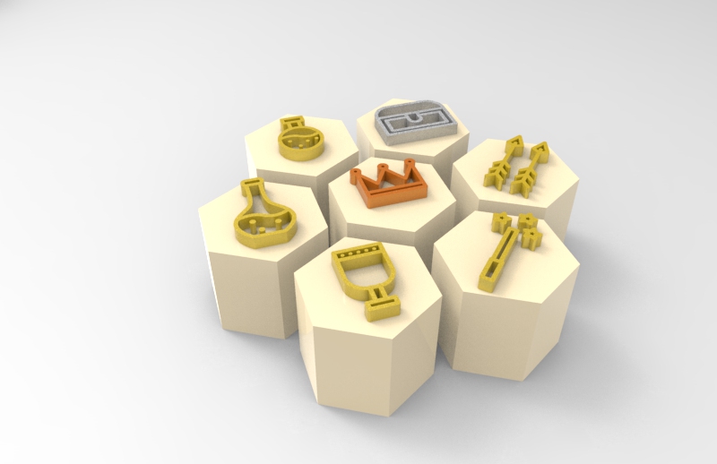 Free 3D file RPG tokens Adventure・3D printable design to download・Cults