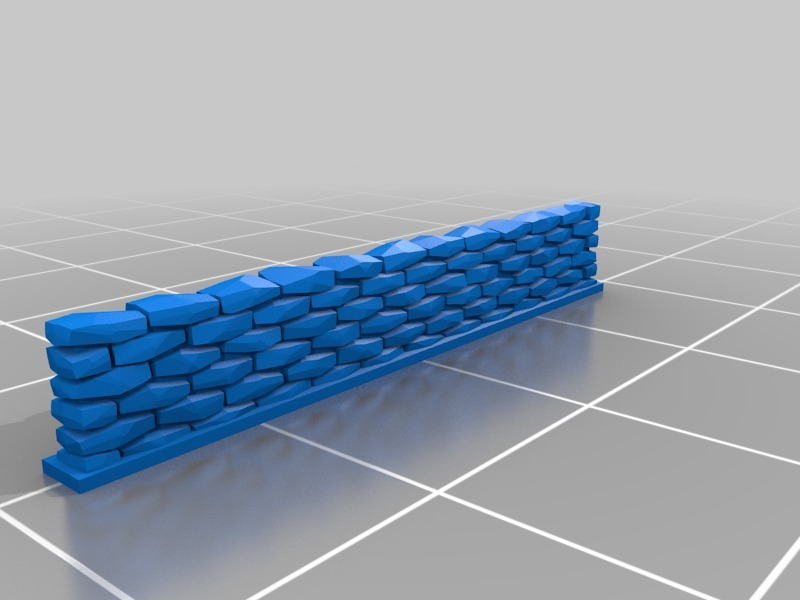 Free STL file Stone Wall 12x4・3D print design to download・Cults
