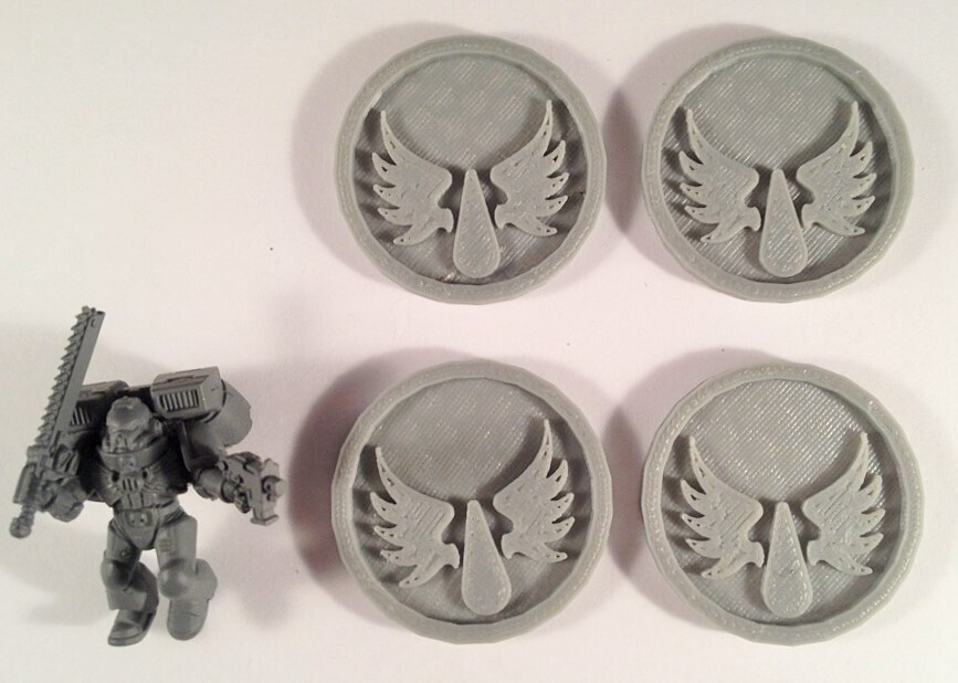 Free STL file 40mm X 4mm Token - Marker of Blood Angels 40K Bits・Object ...