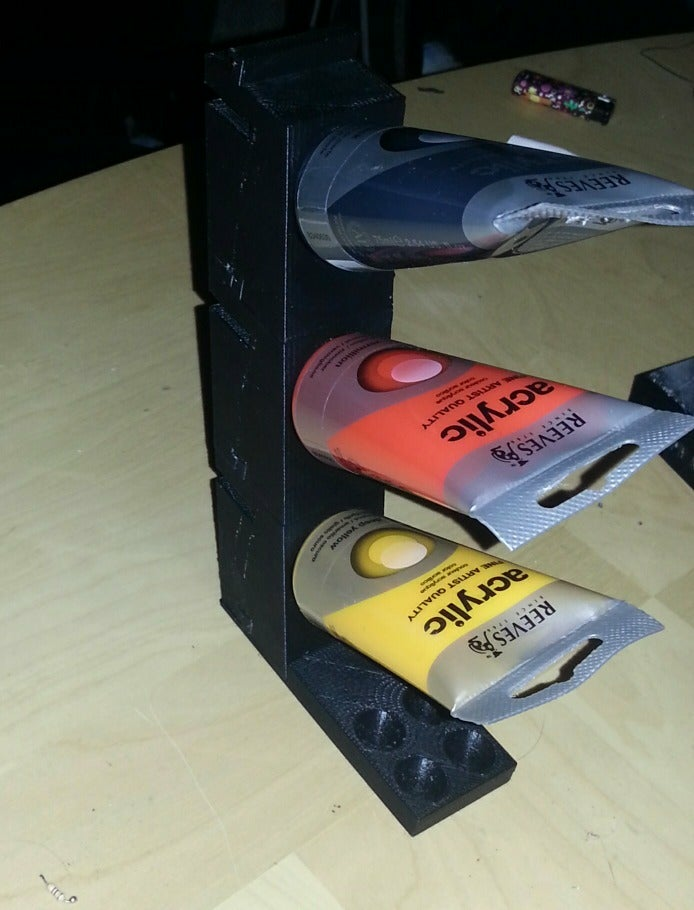 Free STL file Modular Rack for small Paint Tubes・3D print design to ...