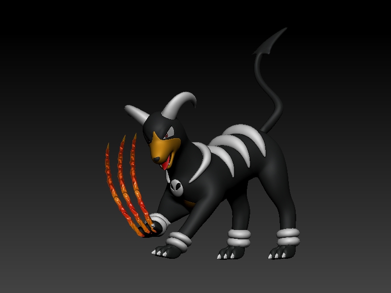 STL file pokemon houndoom 🐉・Template to download and 3D print・Cults