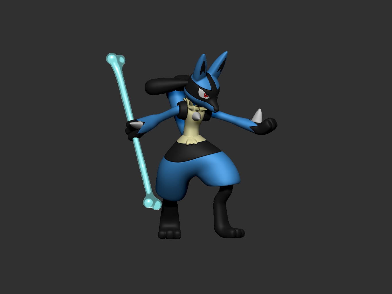 STL file pokemon lucario (with cuts and plugs) 🐉・Template to download ...