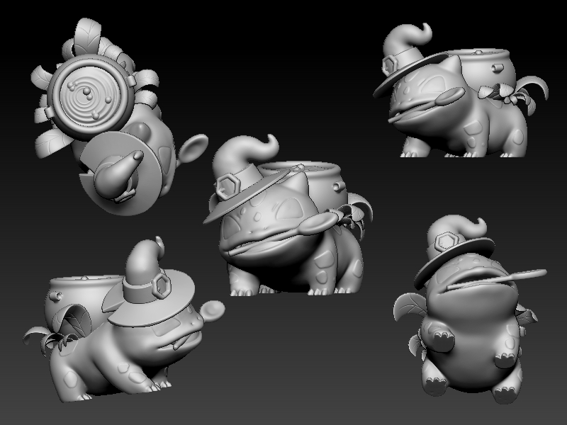 STL file Pokemon Bulbasaur Halloween・3D printing idea to download・Cults