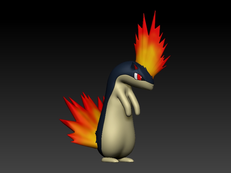 STL file pokemon quilava・3D printer design to download・Cults