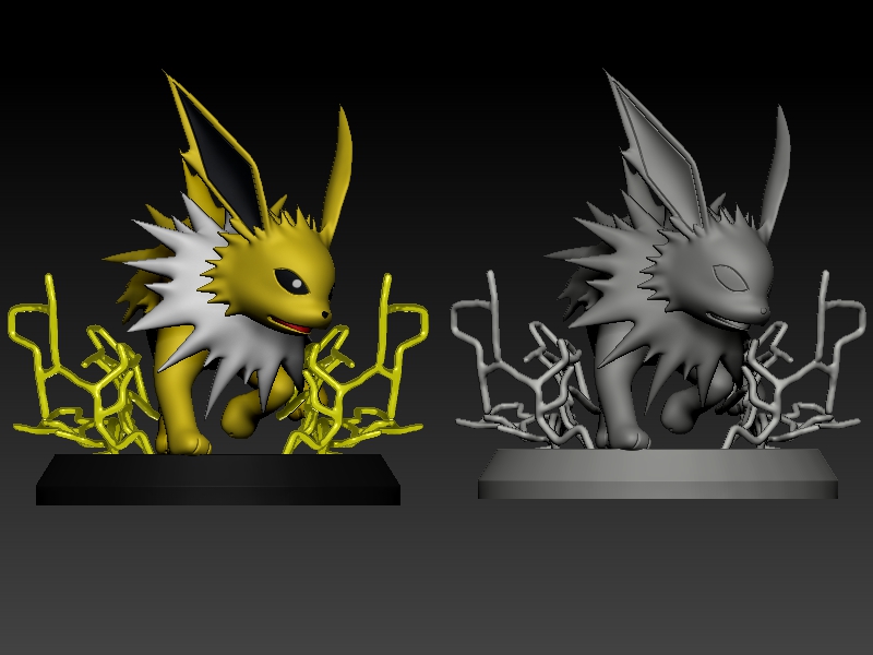 STL file Pokemon jolteon・3D printing template to download・Cults
