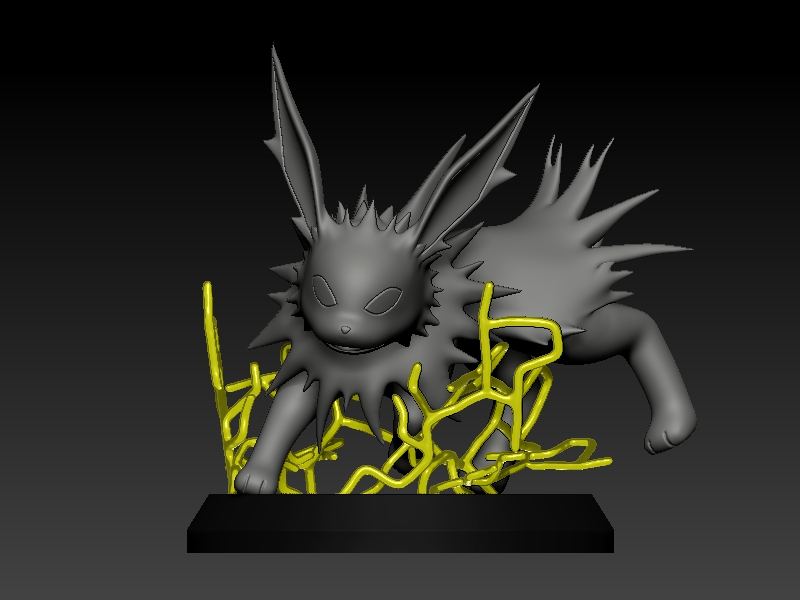 STL file Pokemon jolteon・3D printing template to download・Cults