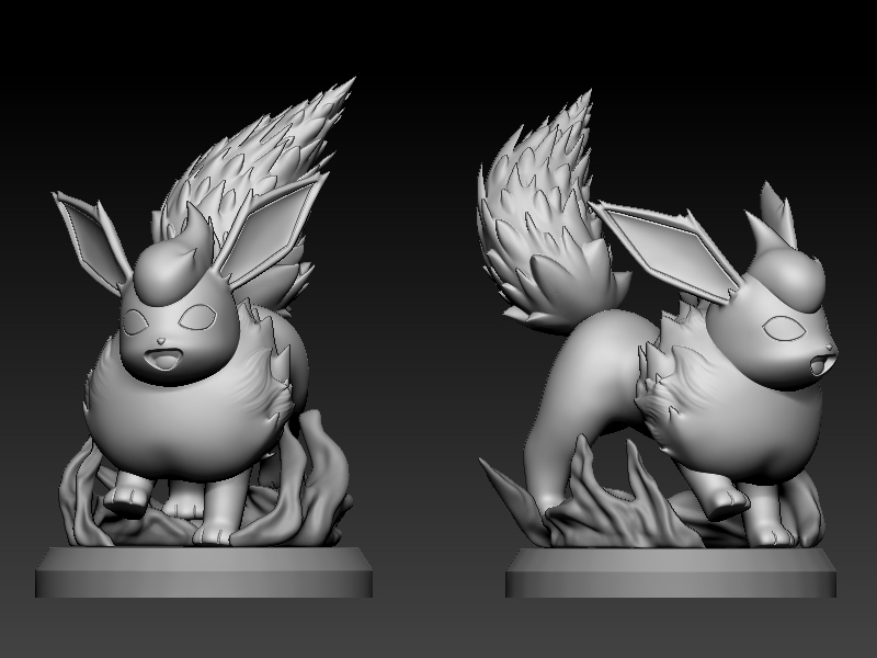 STL file Pokemon flareon 🐉・3D printing template to download・Cults