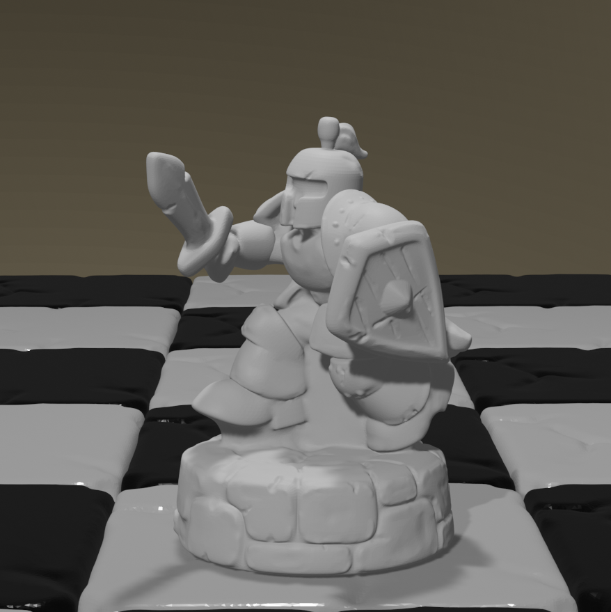 STL file Fantasy chess pieces human vs orcs ♟️・3D print design to ...