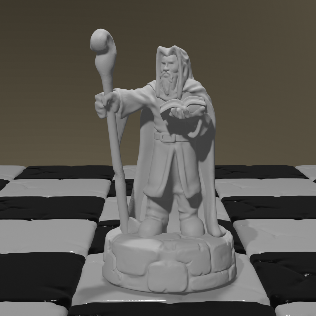 STL file Fantasy chess pieces human vs orcs ♟️・3D print design to ...