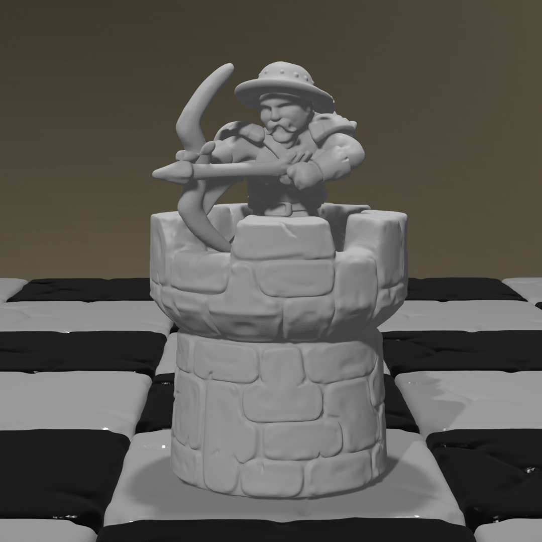 STL file Fantasy human army chess pieces ♟️・3D printable design to ...