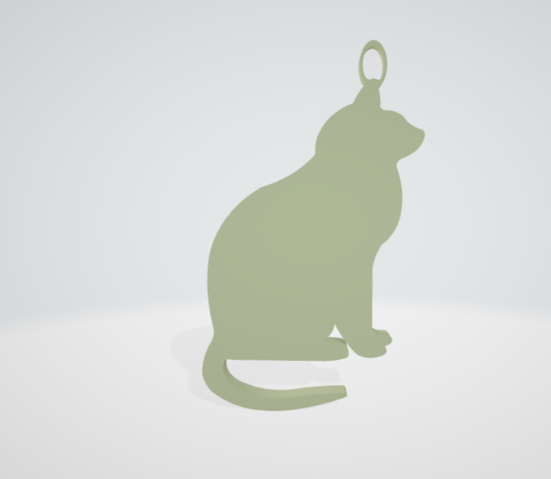 STL file Cat keychain・3D print design to download・Cults