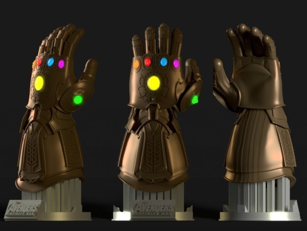 Free 3D file PACK: Infinity Gauntlet( Thanos) + Nano Gauntlet(Hulk ...