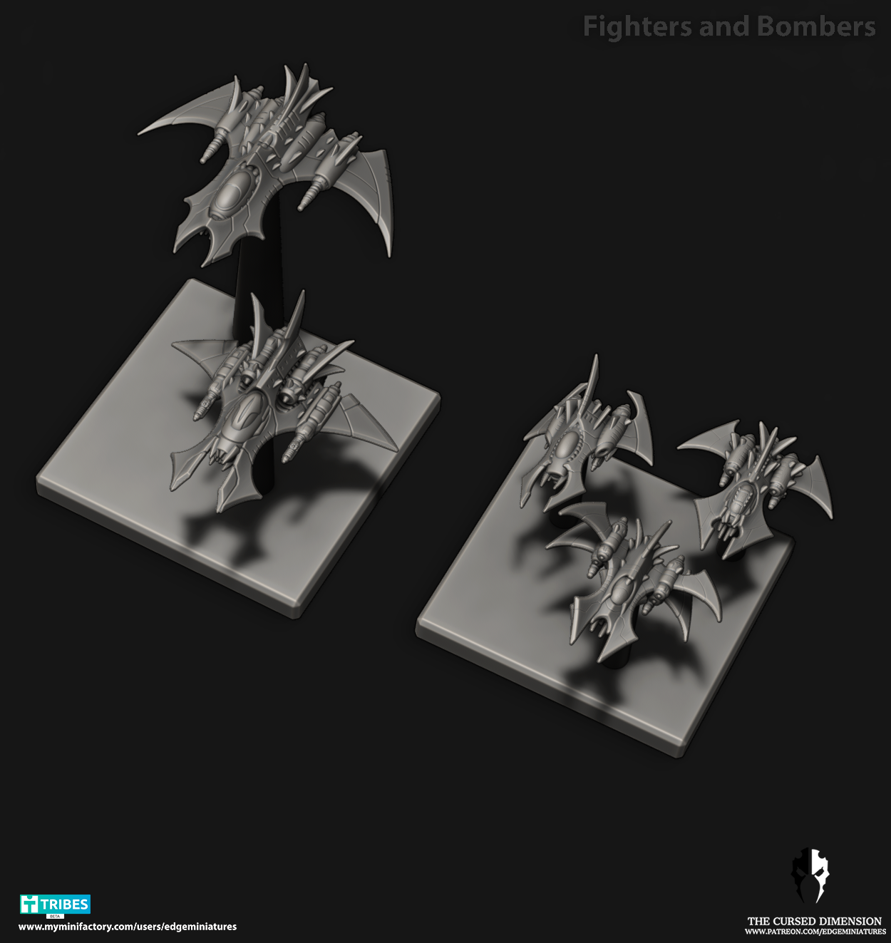 3D file Space Fleet - Cursed Elves - Fleet Scale 🛰・3D printer model to ...