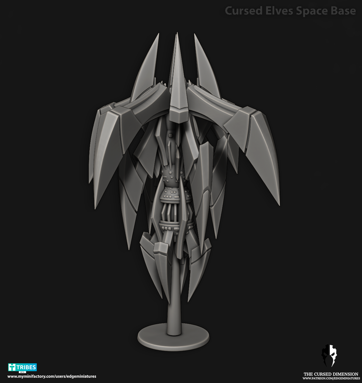 3D file Space Fleet - Cursed Elves - Fleet Scale 🛰・3D printer model to ...